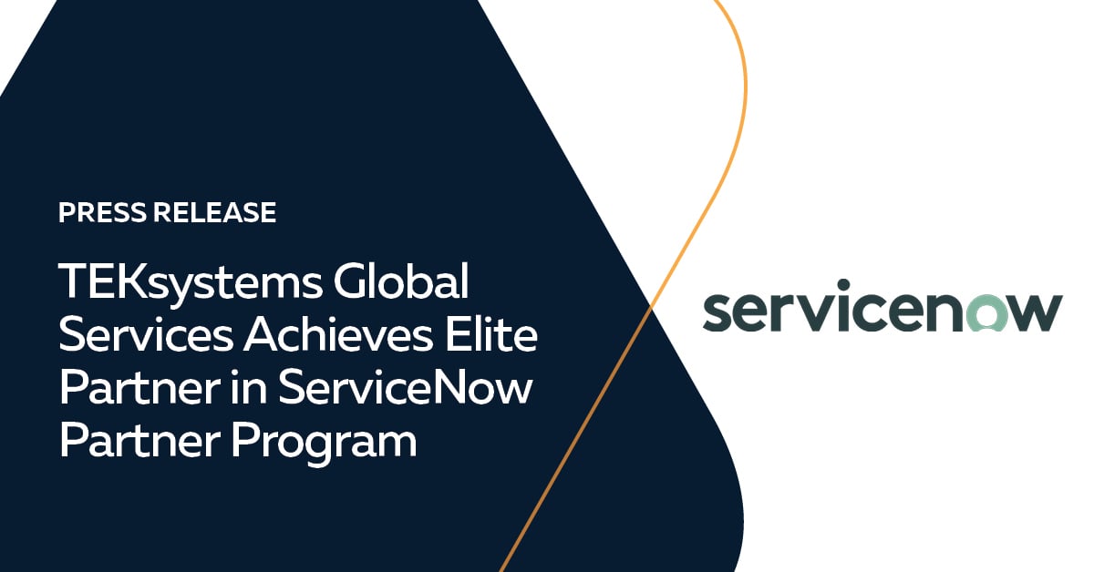 Teksystems Global Services Named Servicenow Elite Partner